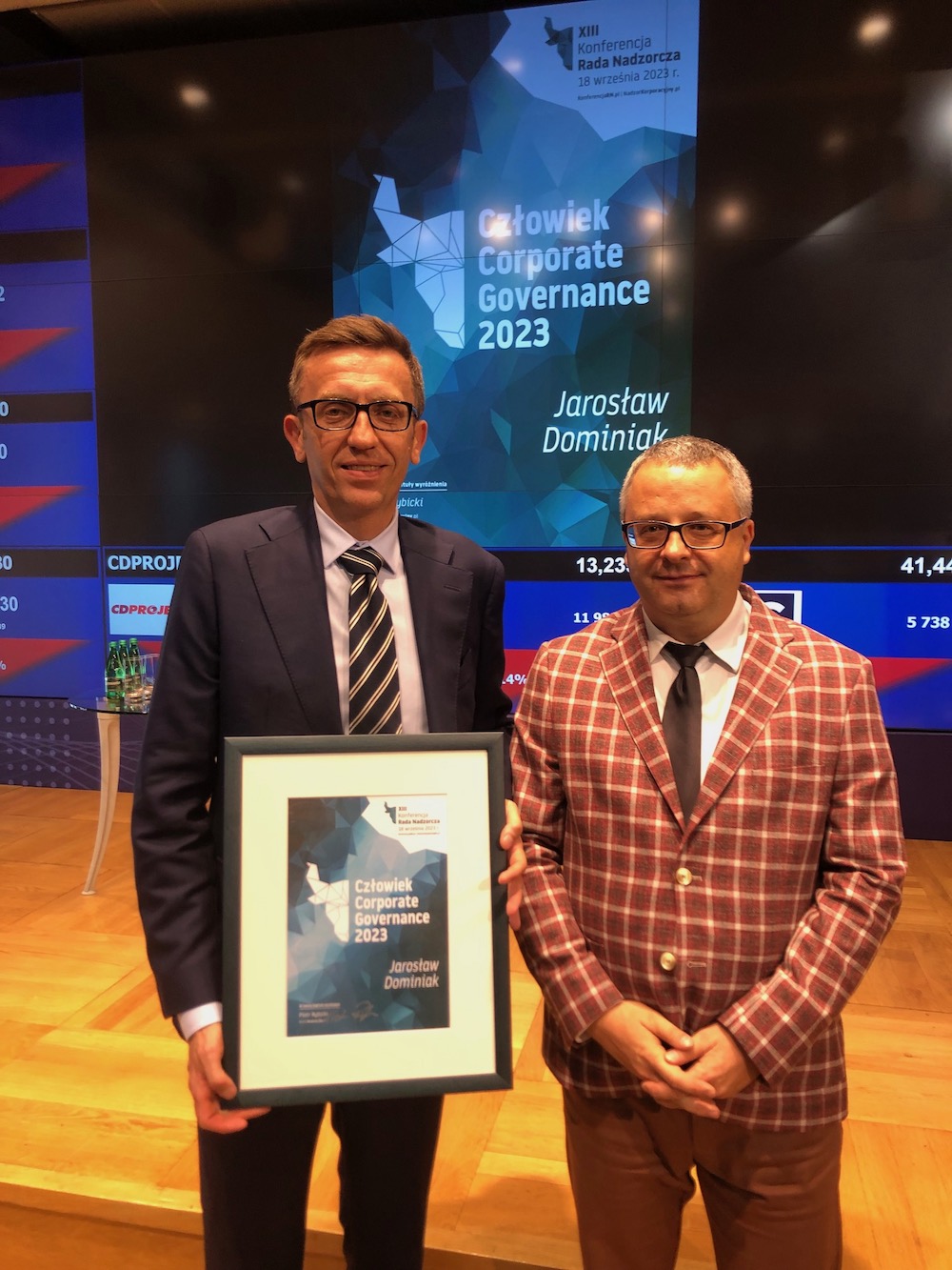 Jarosław Dominiak Człowiekiem Corporate Governance 2023 | Aktualności | SII